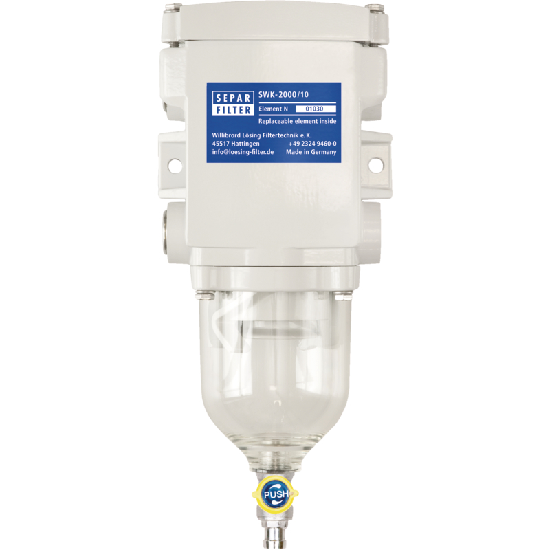 Wasserabscheider Durchflussmenge 10l/min für verschiedene ...