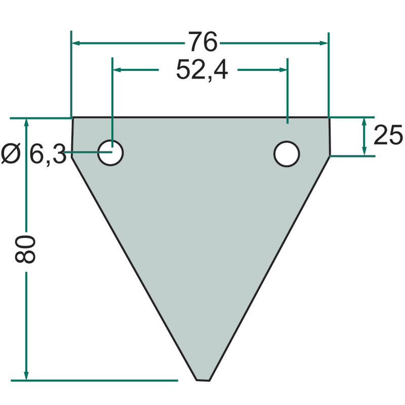 Mähmesserklinge oben gezahnt fein verzahnt Vergleichs-Nr.: 87728899 25 stck