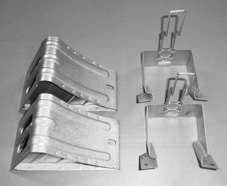 [Paket] Unterlegkeil Set mit Halter 2x Keil 2x Halter bis 5000kg Radius ...