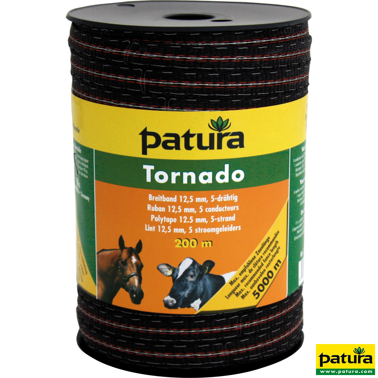 Tornado Breitband 12,5 mm 200 m Rolle, braun-orange | Agrar-Profi24 Shop